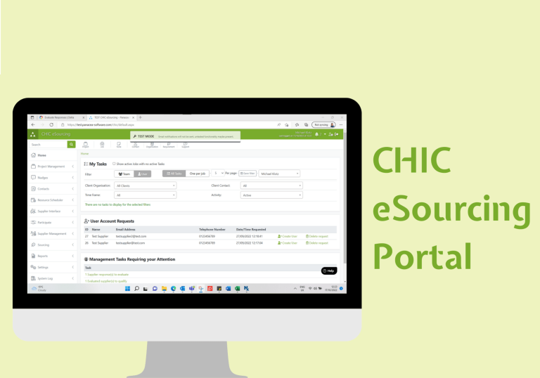 New CHIC eSourcing portal – Procurement and Tender management ...